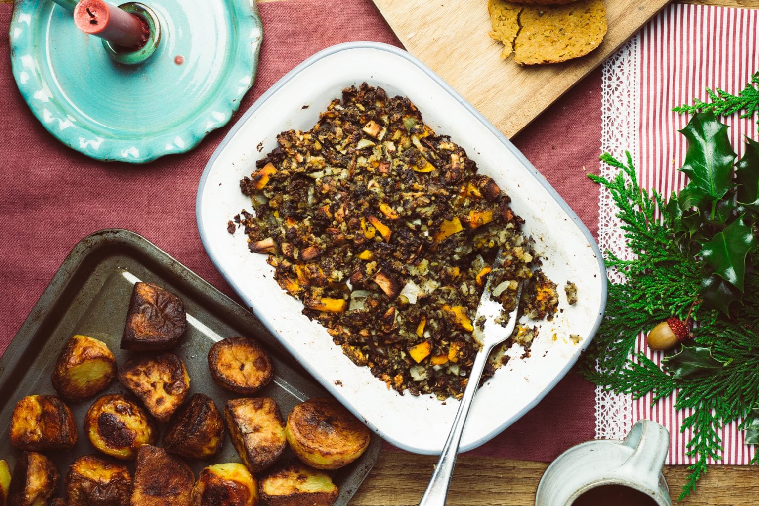 The Ultimate Apple And Chestnut Vegan Stuffing - Salty And Delicious