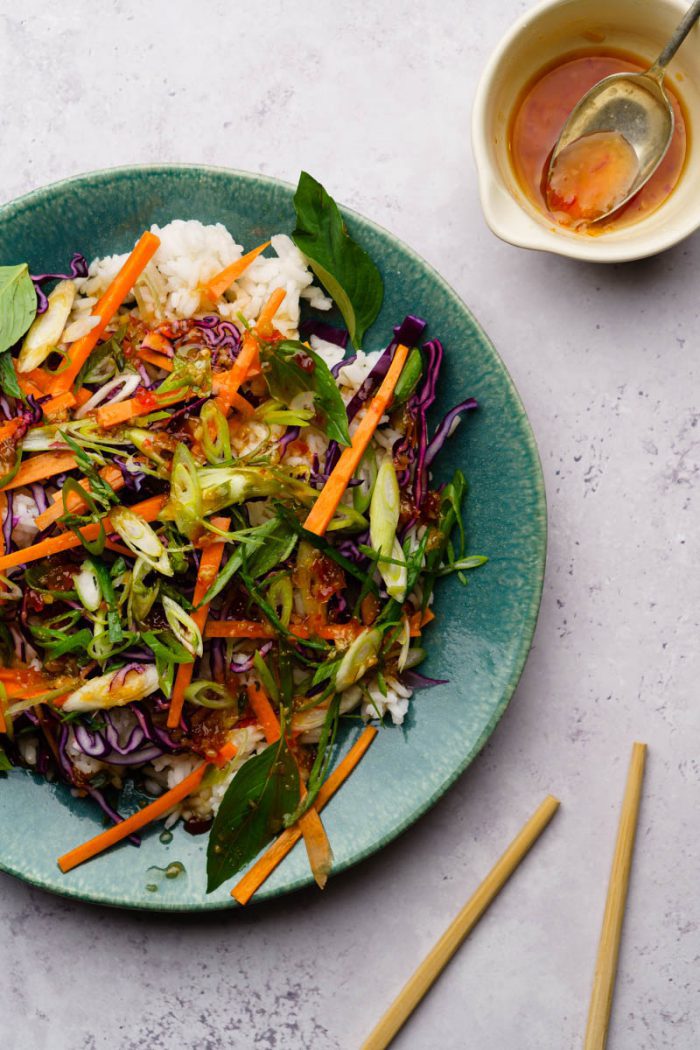 Crunchy Red Cabbage Salad With Sweet Chilli - Delicious Cabbage Salad